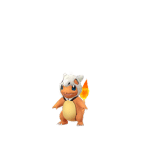 Shiny Charmander (cubone hat) - Pokémon GO - ShinyRating.com